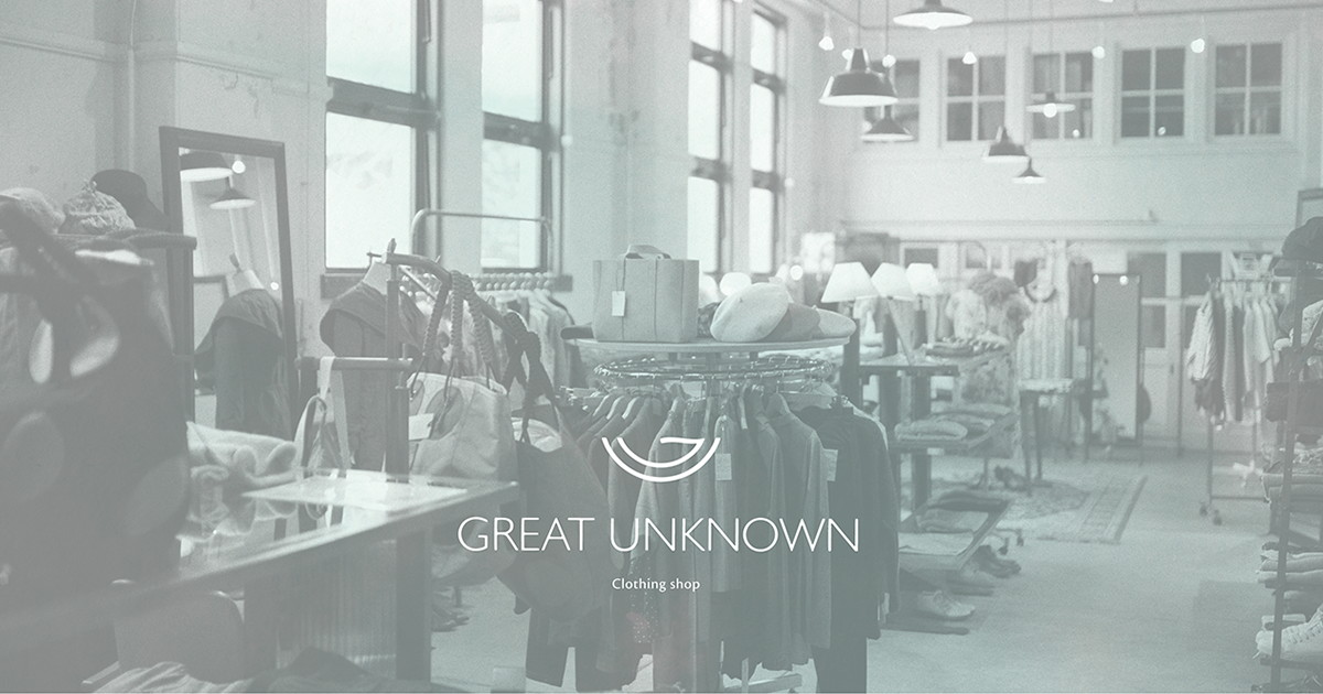 shop - GREAT UNKNOWN